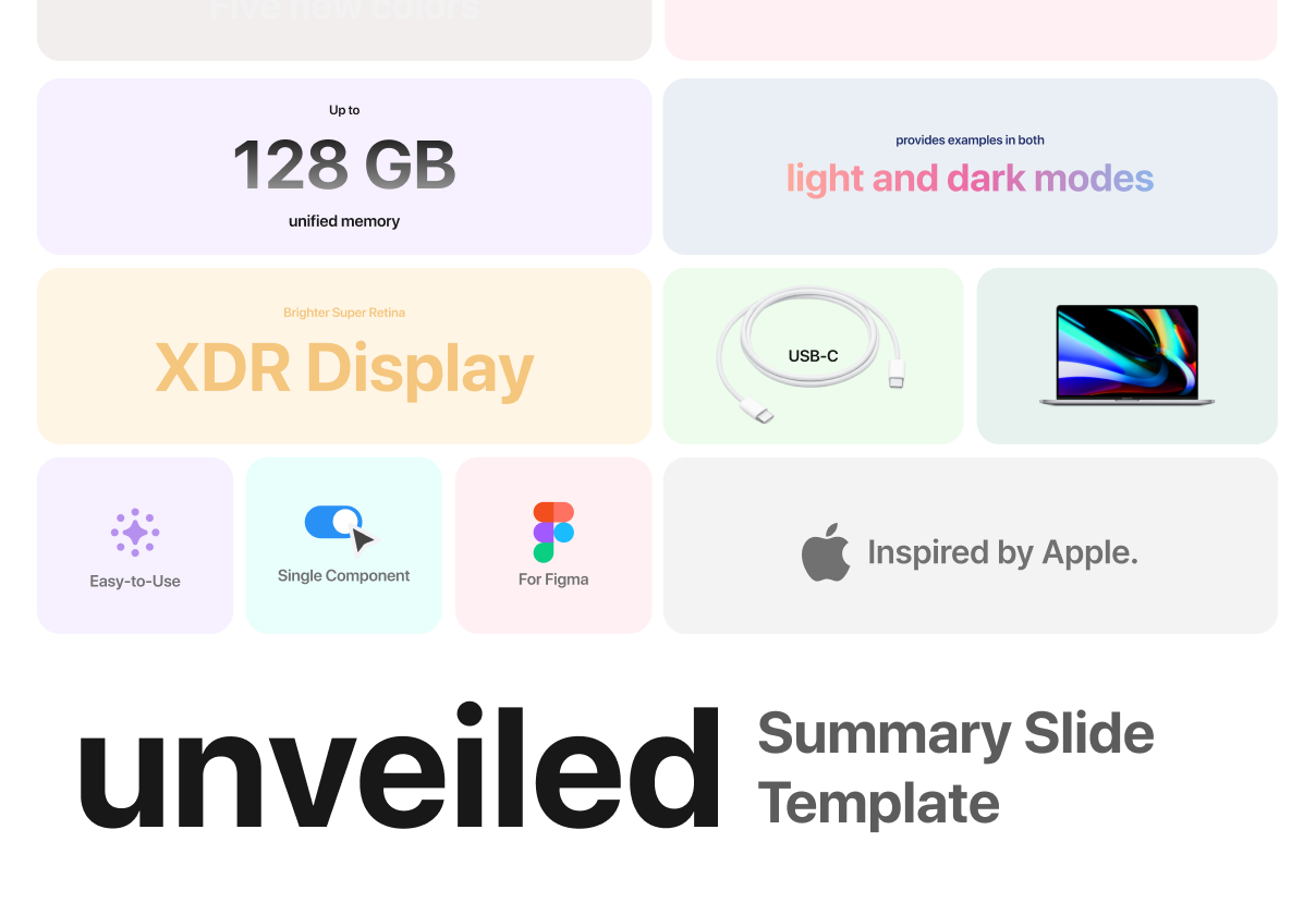 Unveiled - Summary Slide Template – 80.design Unveiled - Summary Slide Template – 80.design