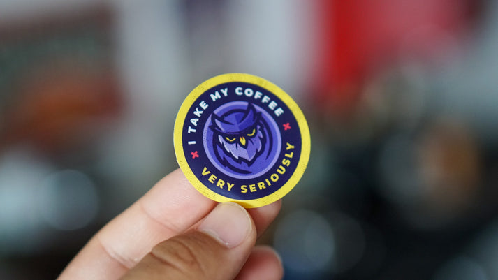 Coffee Sticker Sheet – 6 Fun Coffee Quotes – 80.design ثمانين